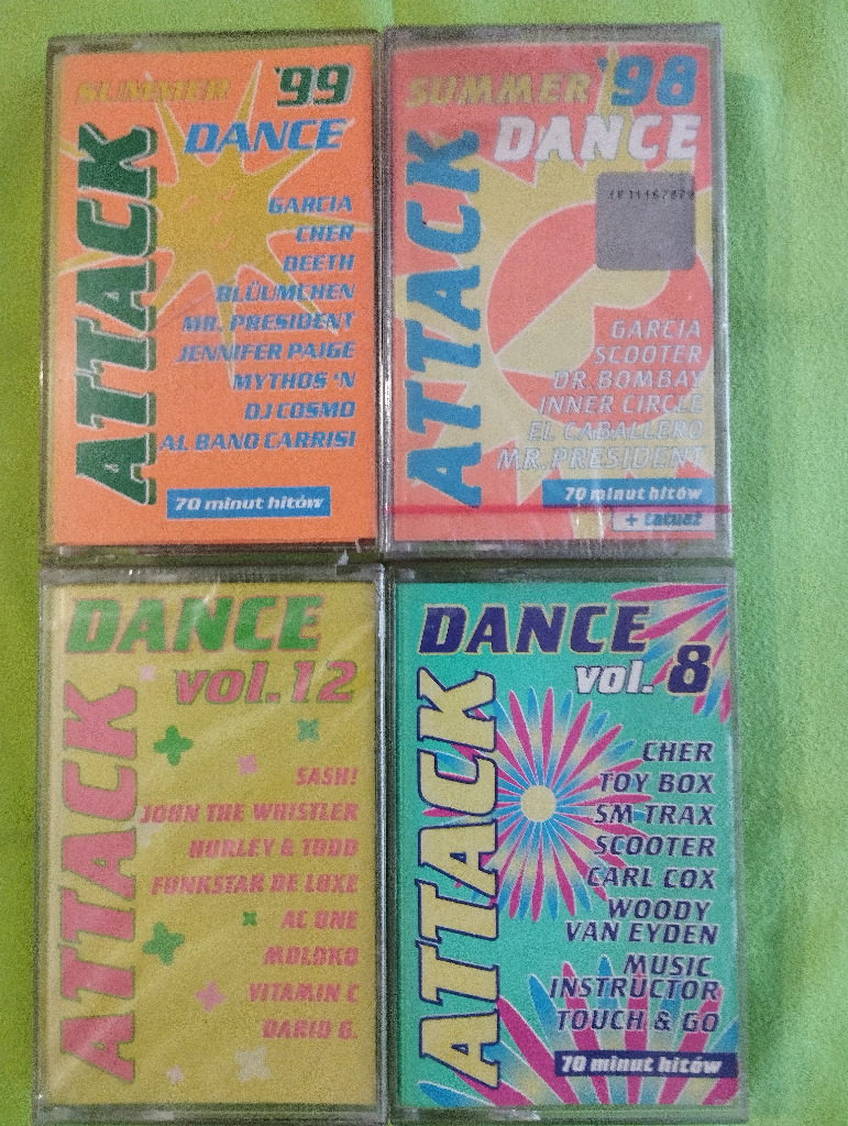Kasety DANCE ATTACK 8 SUMMER 99 ROK | Węgrów | Kup teraz na Allegro Lokalnie