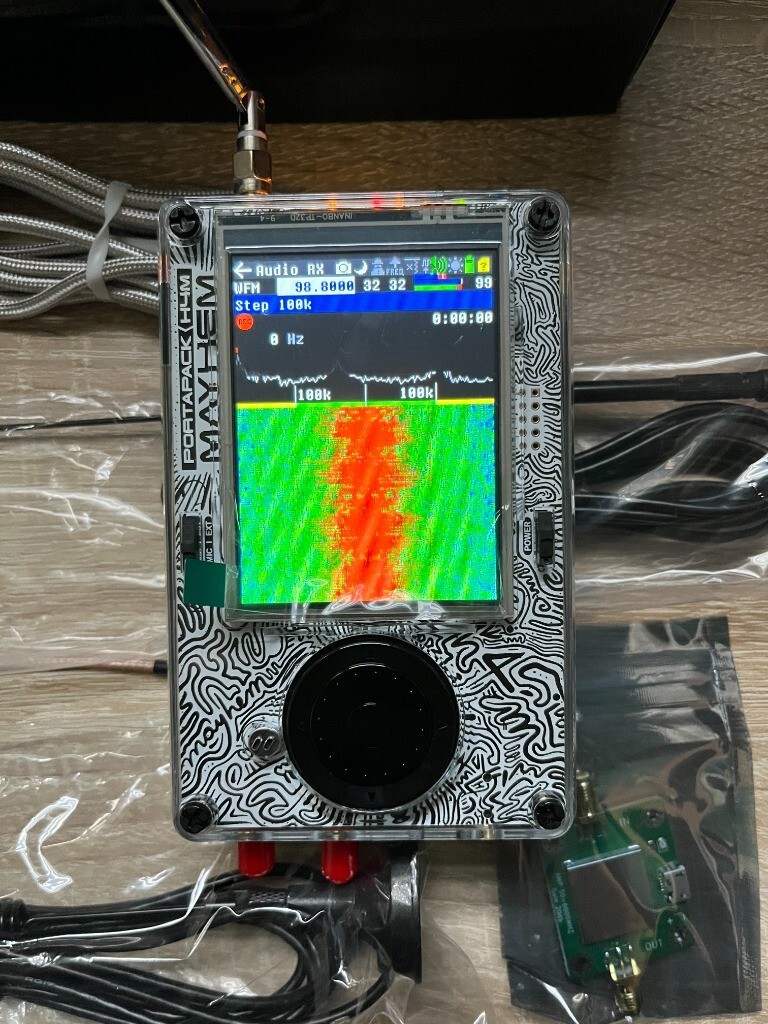 Najnowszy HackRF One PortaPack H4M Mayhem odbiornik radio slim cienki ...