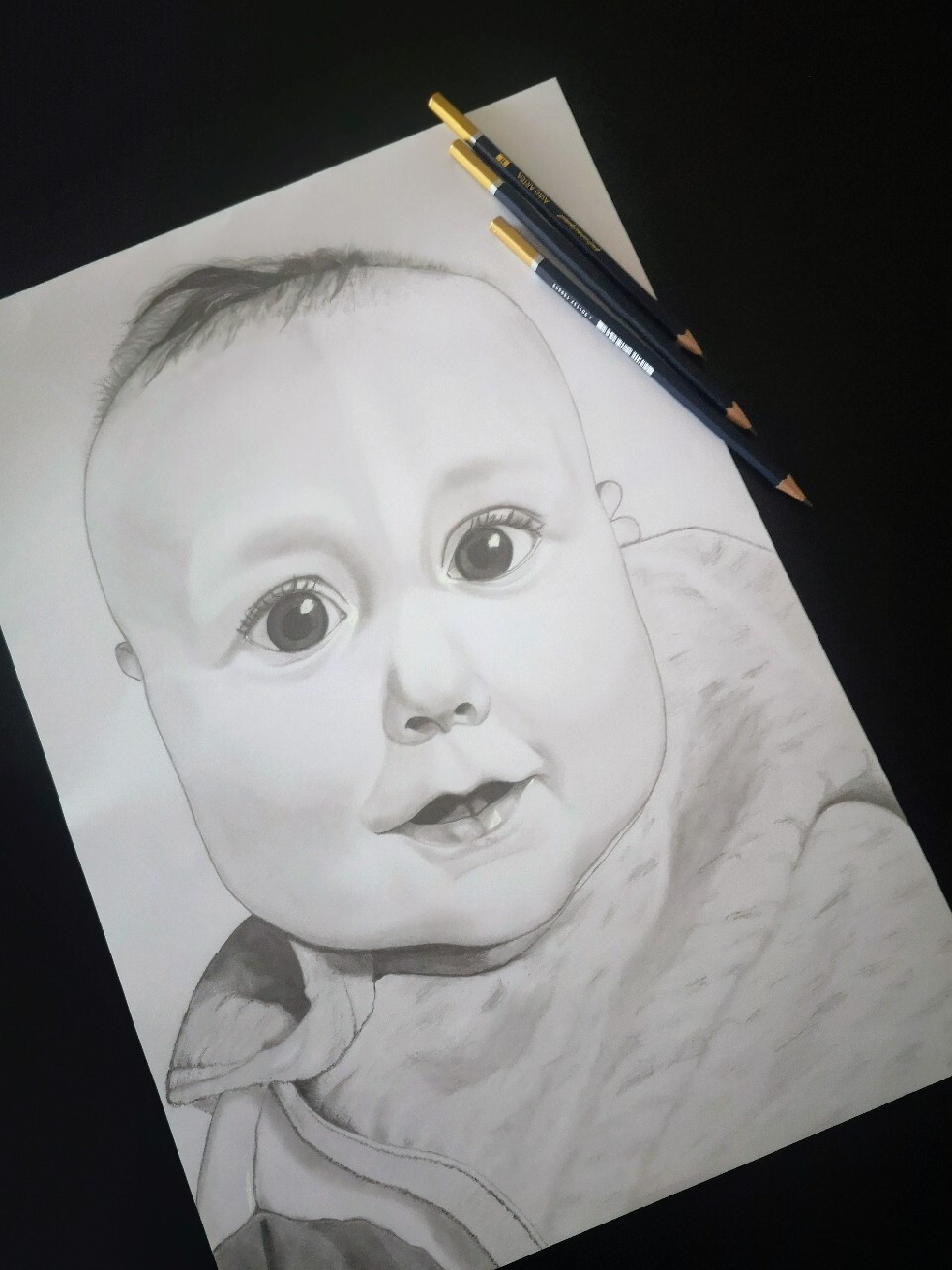 Portret, rysunek ołówkiem ze zdjęcia. | wrocław | Ogłoszenie na Allegro ...