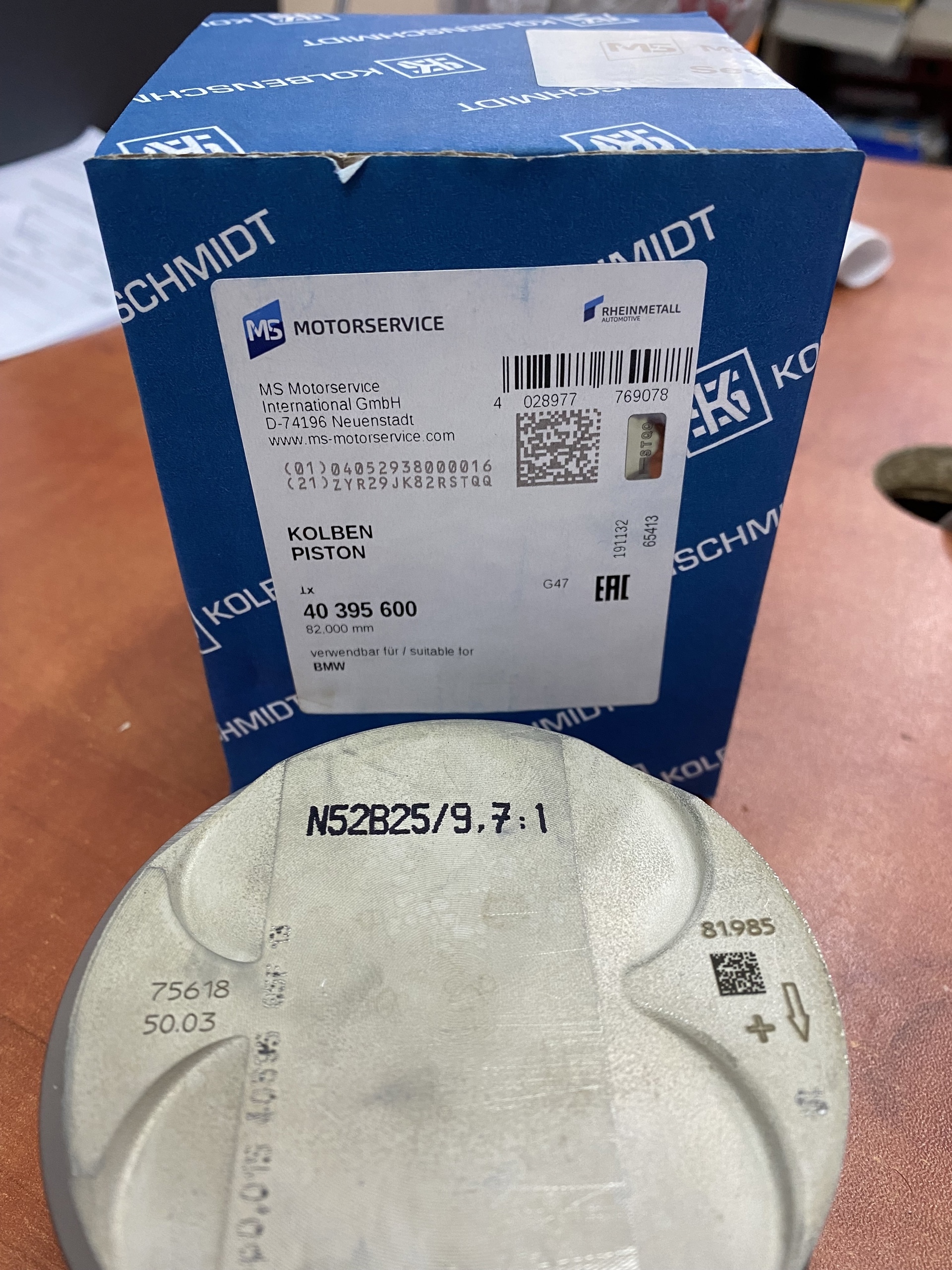 Tłok BMW E90 E60 523i N52B25 | Skórzewo | Kup teraz na Allegro Lokalnie