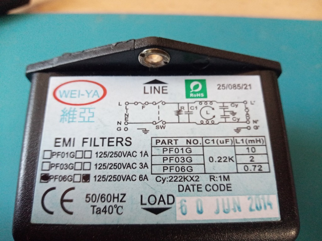 Gniazdo zasilania IEC męskie + filtr i przełącznik | Elbląg | Kup teraz ...