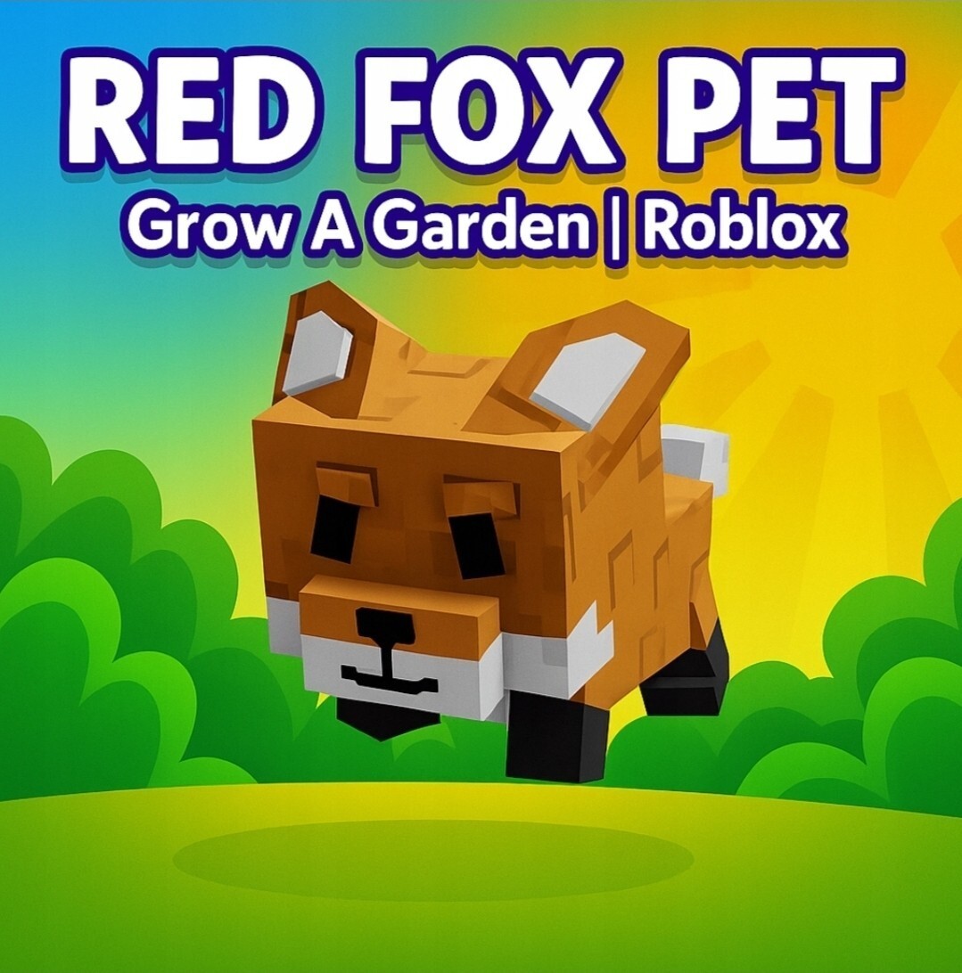 Red fox Grow a Garden pet | ŁUBOWO | Ogłoszenie na Allegro Lokalnie