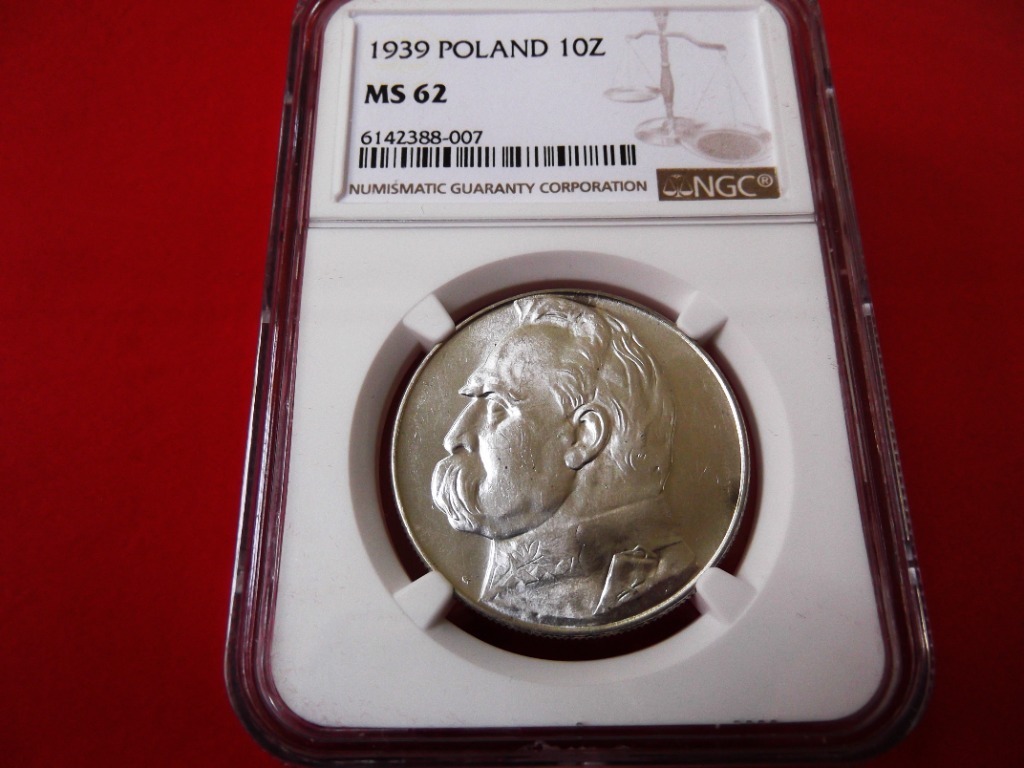 10zł Józef Piłsudski 1939 - Polskie monety kolekcjonerskie - Allegro.pl