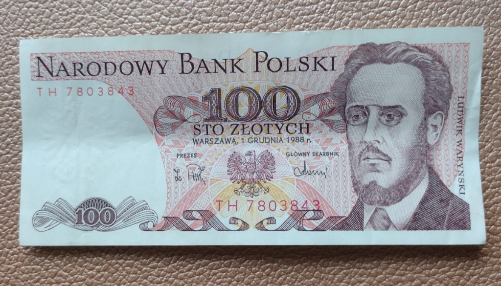 Stary banknot 100 zl 1988 Warynski mam wiele priv | bialystok ... Stary banknot 100 zl 1988 Warynski mam wiele priv | bialystok ...