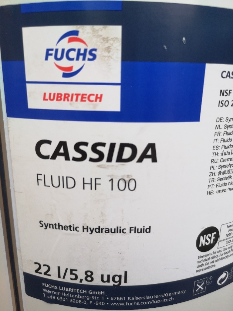 olej Fuchs Cassida Fluid HF100 op.22L | Zabrze | Ogłoszenie na Allegro Lokalnie
