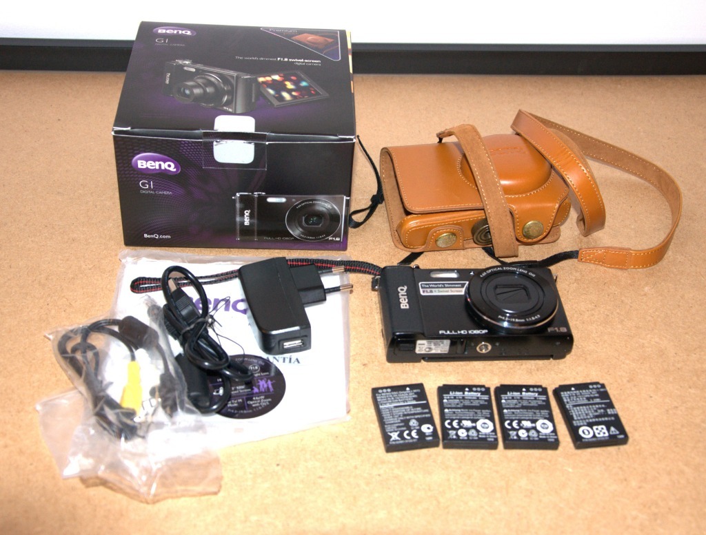 Aparat cyfrowy BenQ G1 – z zoomem o jasności F1 8 i obrotowym ekranem ...
