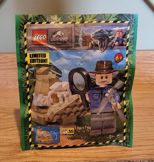 Lego Jurac World 122334 Alan Grant I skamielina dinozaura klocki ...
