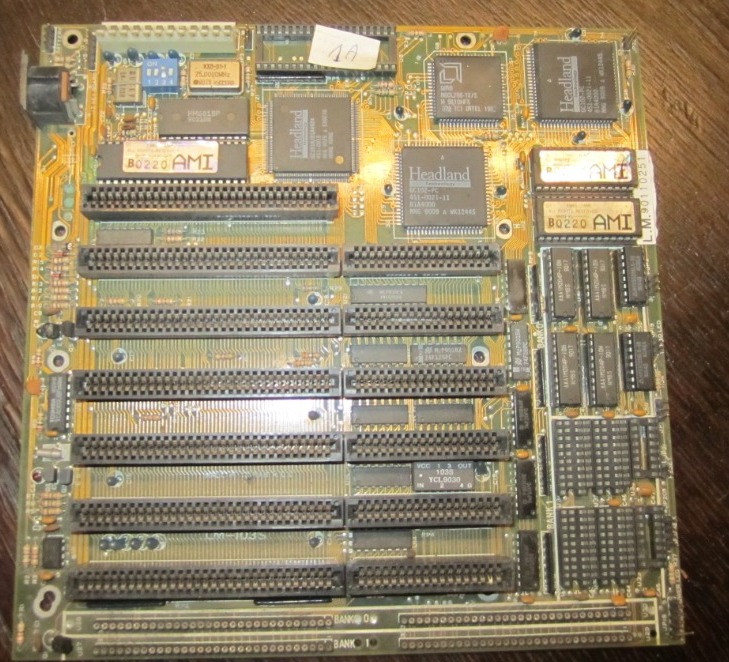 Płyta główna PC 286 AT LM103S procesor AMD 286 12 S Headland ...