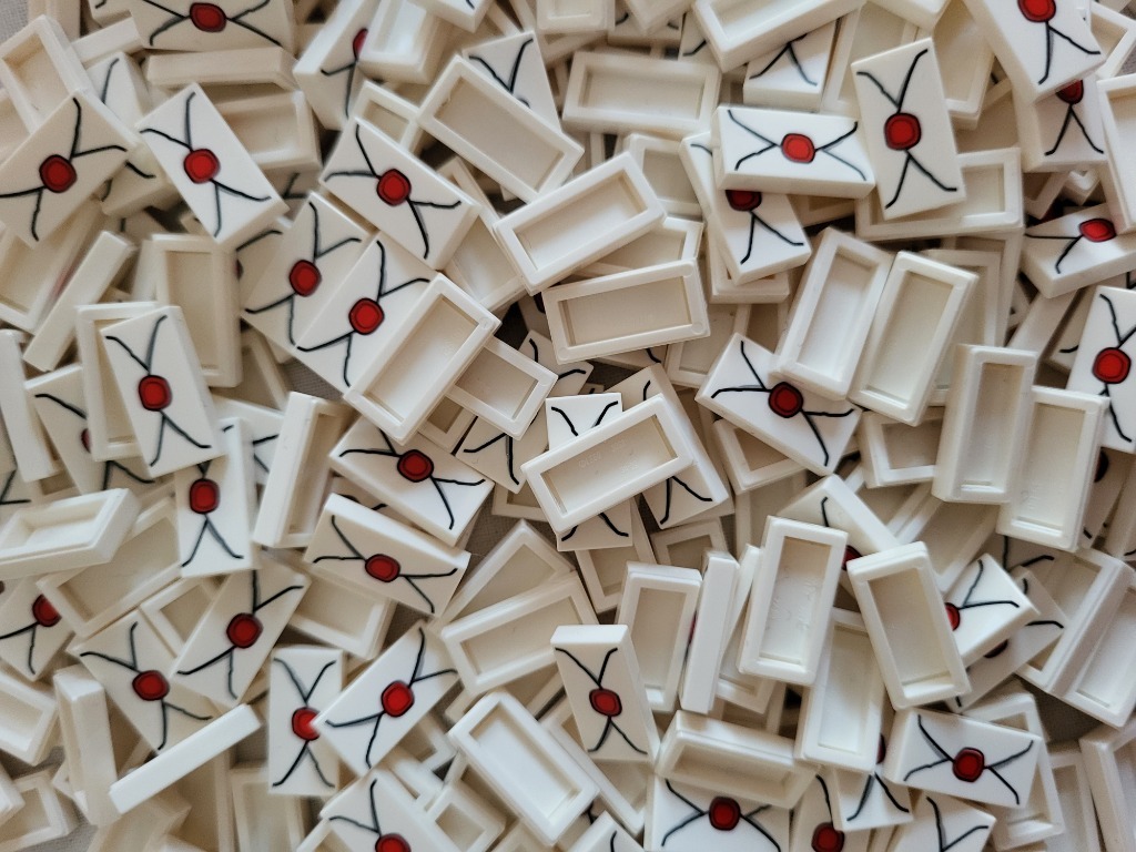 LEGO tile 1x2 listy 20szt elementy mix | Warszawa | Kup teraz na ...