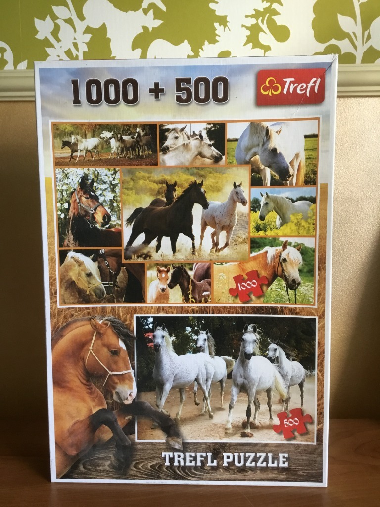 Trefl Puzzle konie w galopie 1000+500 dwa obrazki | Włocławek | Kup teraz na Allegro Lokalnie