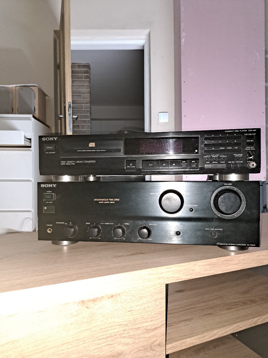 Sony odtwarzacz CDP 497 amplituner TA F361R | Pustków | Kup teraz na ...