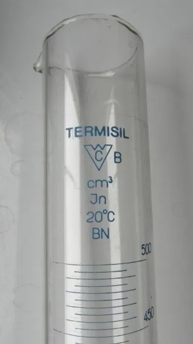 Menzurka szklana miarka 500 ml -TERMISIL - z PRL-u | Wągrowiec ...