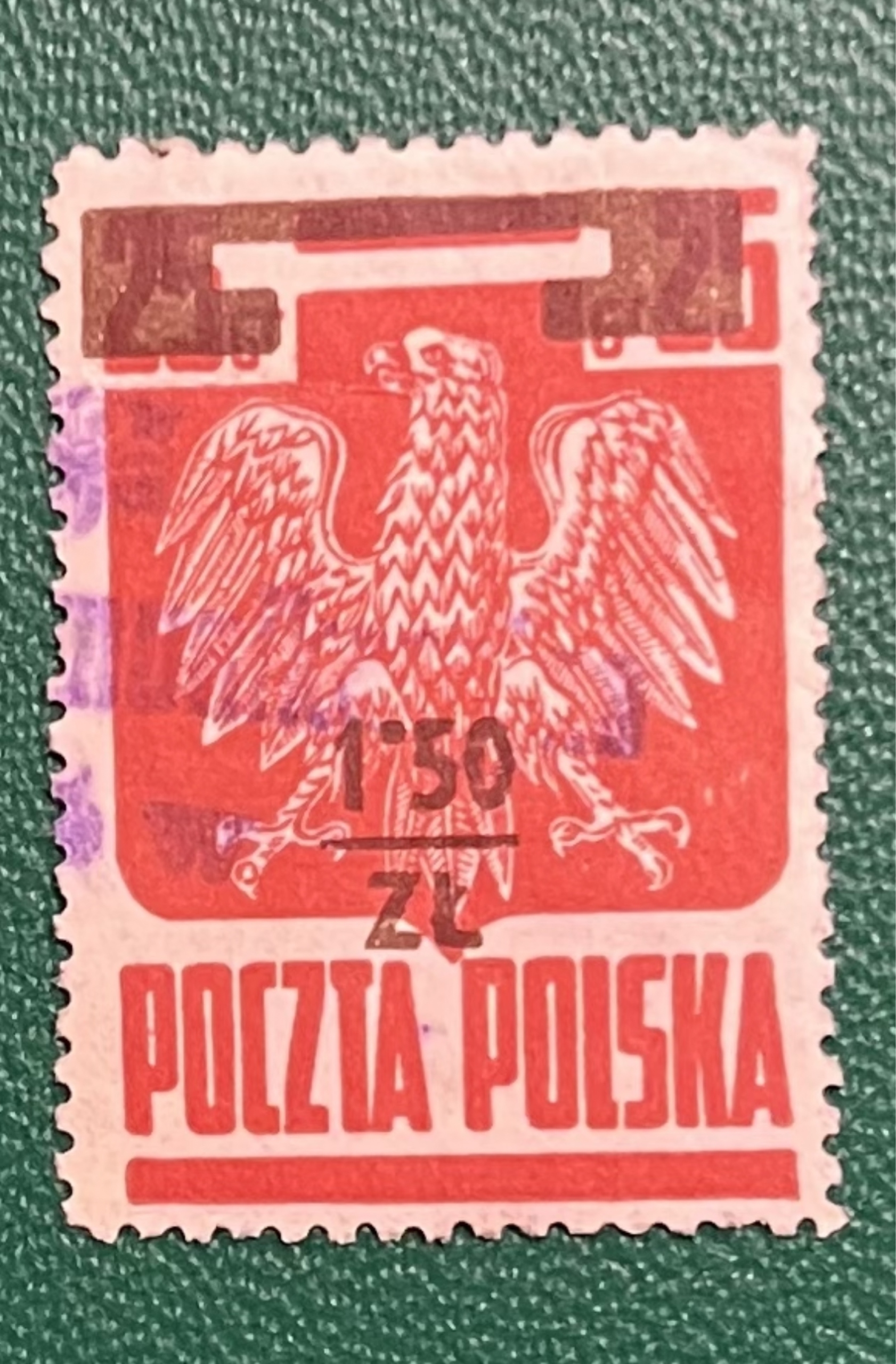 Znaczek Poczta Polska 376b typ2 | Koczargi Stare | Licytacja na Allegro ...