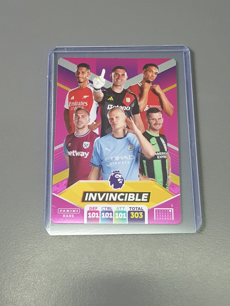 Panini Premier League 2025 karta GB 5 Invincible PLASMA | Kraków | Kup ...