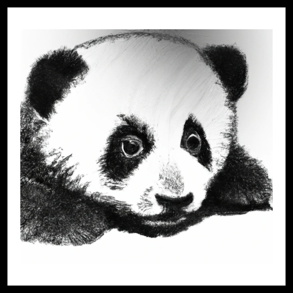 Obraz na Ścianę Panda do Wydruku w Stylu Rysunku | Warszawa | Kup teraz ...