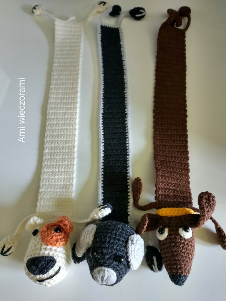 Zakładka na szydełku pies Reksio Jack Russell terr | Kraków | Kup teraz ...