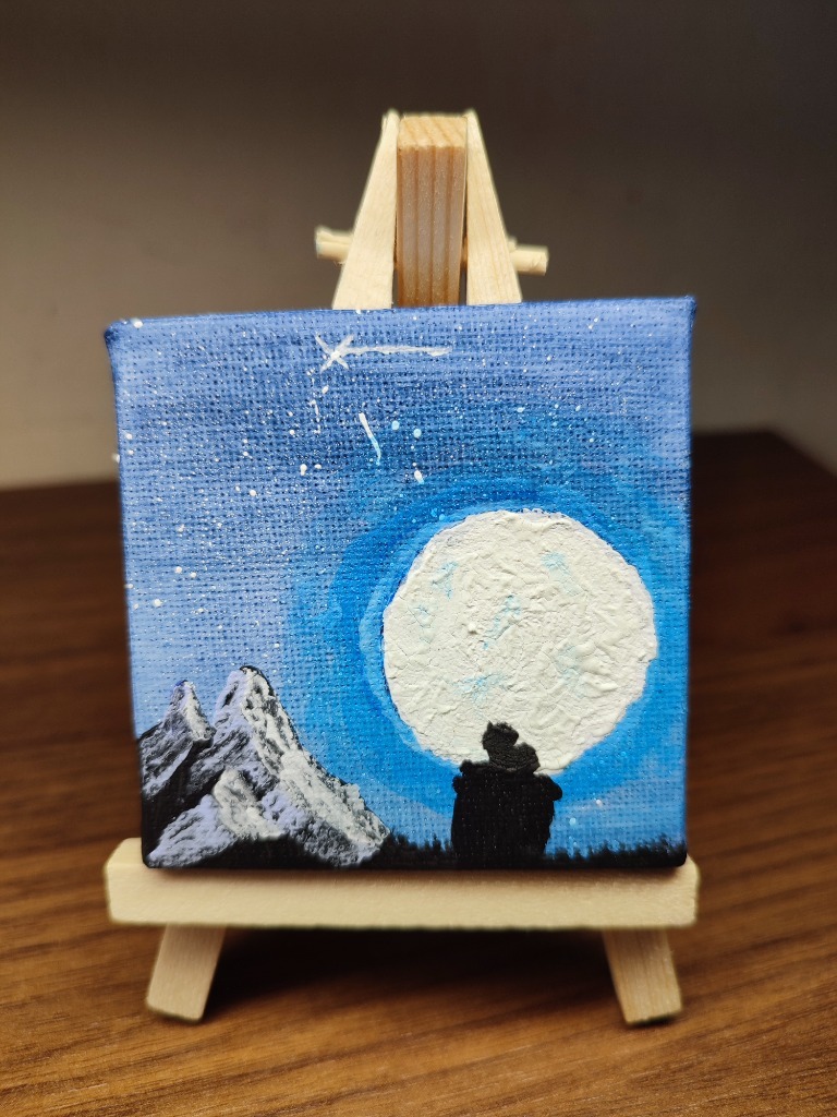 Mały Obrazek Pary w górach świeci w nocy ver3 | Kołobrzeg | Kup teraz ...