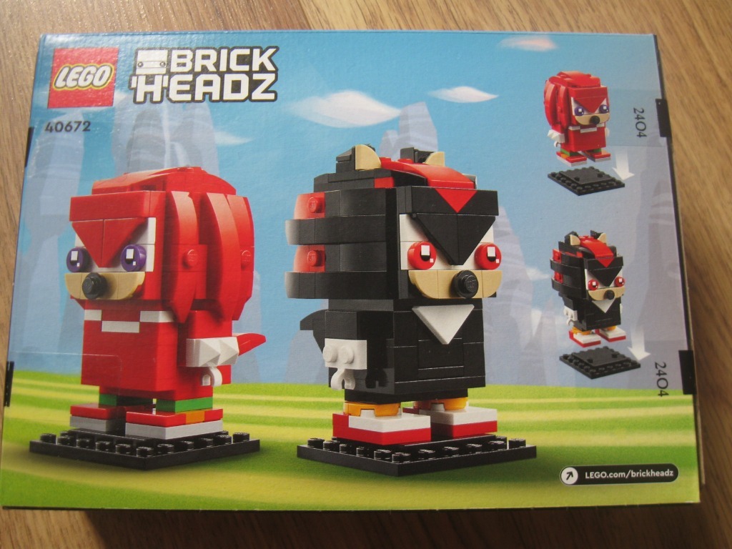 LEGO 40672 BrickHeadz Sonic the Hedgehog: Knuckles i Shadow NOWY ...