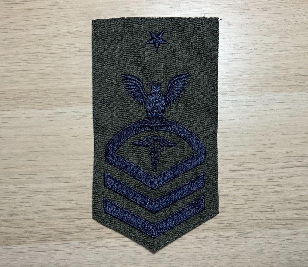 Naszywka - USN & USMC - Senior Chief Hospital Corpsman E-8 (HMCS ...