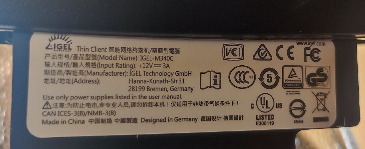 IGEL M340C ThinClient AMD GX-424CC 2GB RAM | MOŃKI | Licytacja na ...