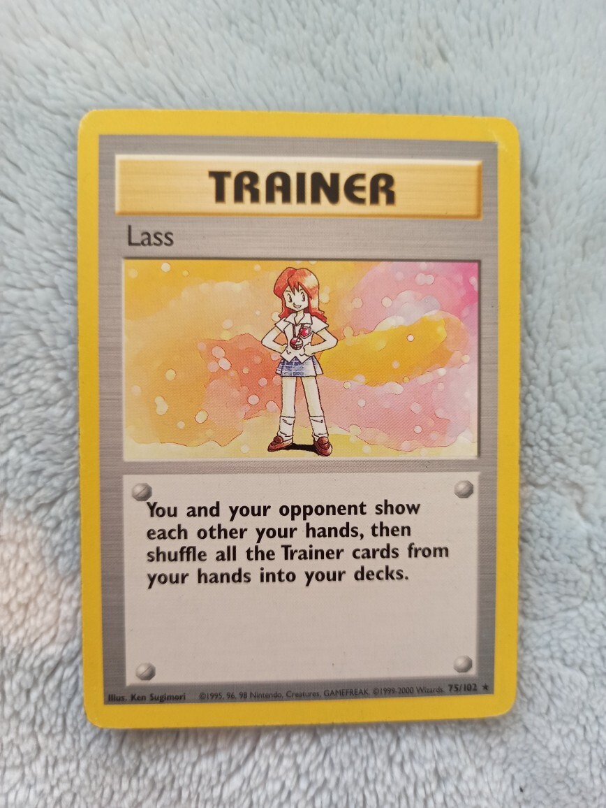 Pokemon Lass 75/102- Rare - Base Set | Opole | Licytacja na Allegro ...