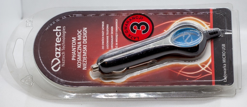 Ładowarka samochodowa micro USB NAZTECH Phantom | Kraków | Kup teraz na ...
