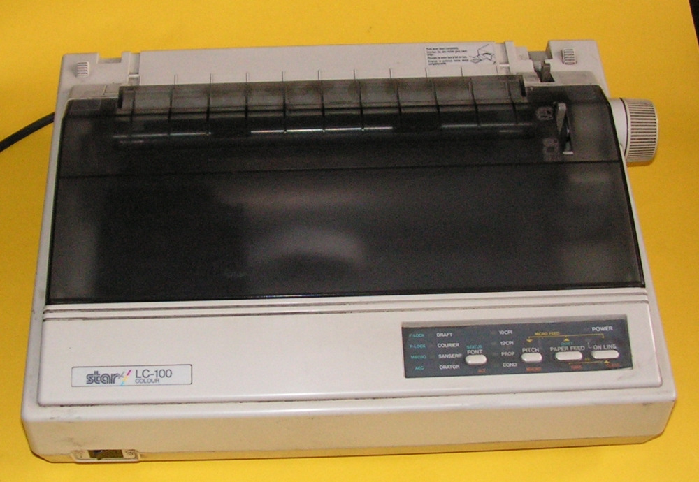 STAR LC-100 COLOUR stara drukarka igłowa wintage | Świdnik | Licytacja ...