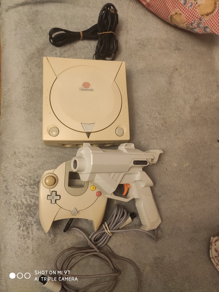 Sega Dreamcast konsola pad kable gun | Klaudyn | Kup teraz na Allegro ...