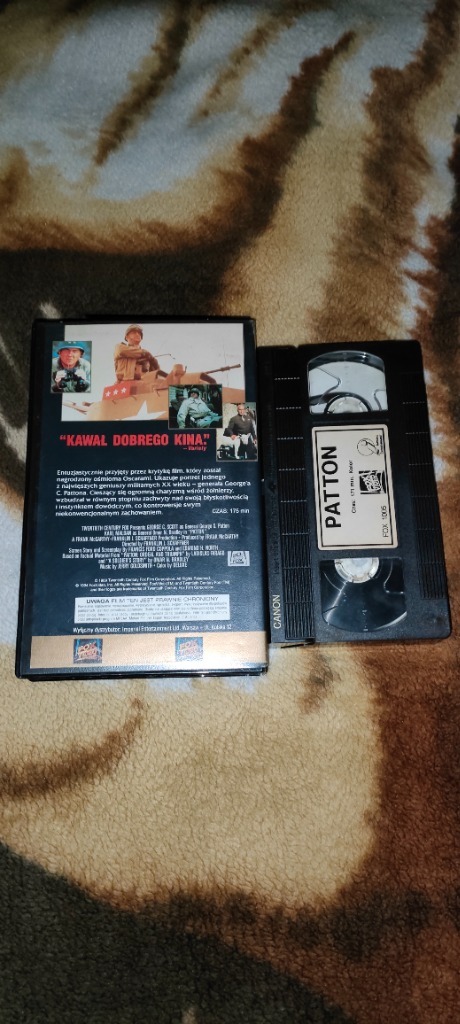 Kaseta VHS PATTON | Chorzów | Kup teraz na Allegro Lokalnie