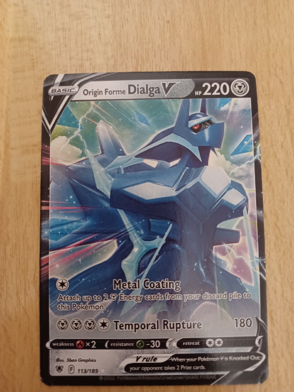 Origin Forme Dialga V 113/189 Pokemon | Jaktorów-Kolonia | Kup teraz na ...