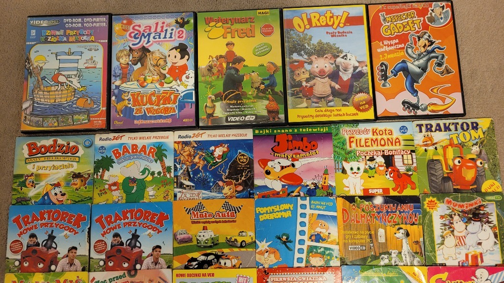 Bajki na vcd PL kolekcja 50 płyt | Kępno | Kup teraz na Allegro Lokalnie