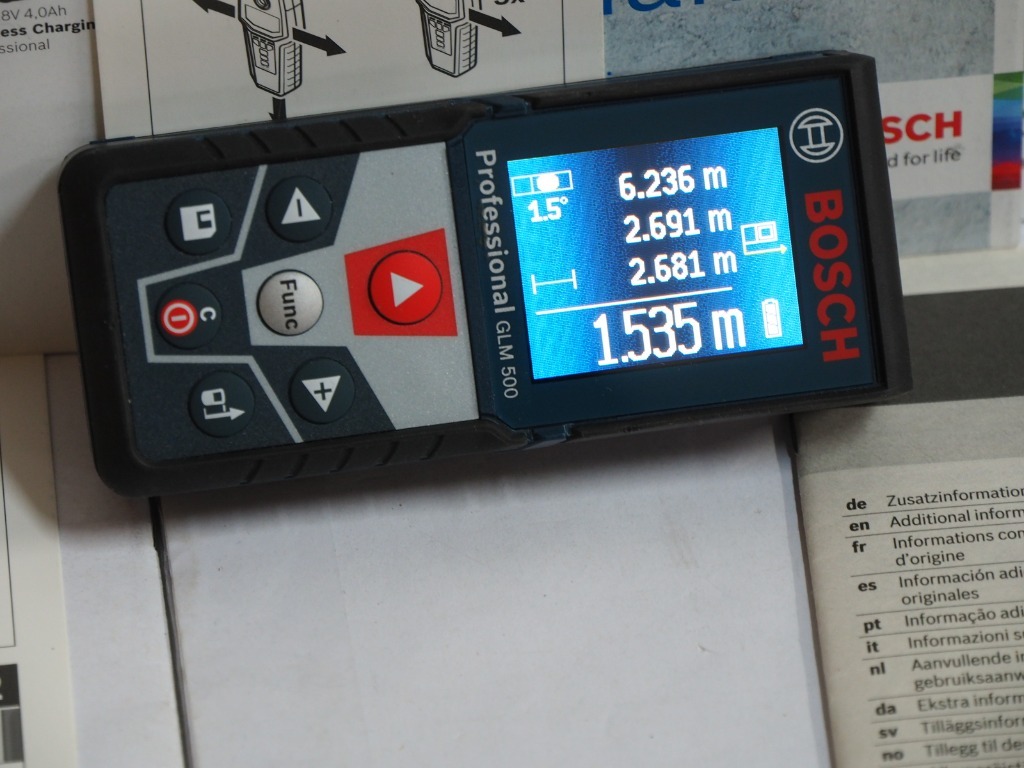 BOSCH GLM 500 dalmierz laserowy 50m miarka | Kuleszówka | Ogłoszenie na ...