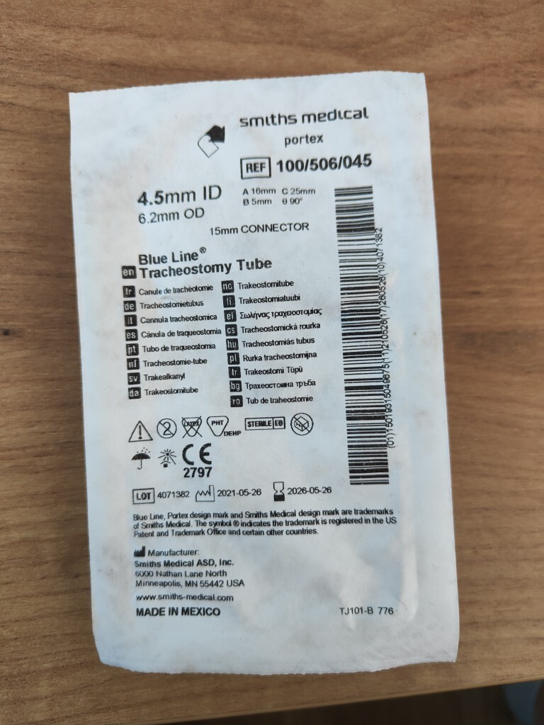 Rurka tracheostomijna Portex Blue Line 4.5 | Płock | Kup teraz na ...