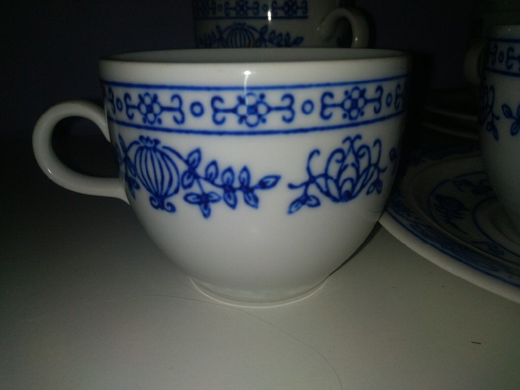 Filiżanki Kahla kobaltowe wzór cebulowy | Iłów | Kup teraz na Allegro Lokalnie