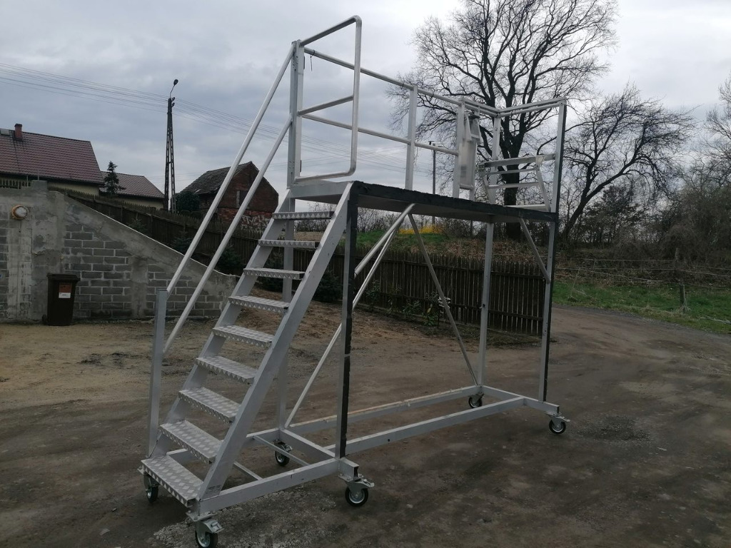 Podest roboczy aluminiowy, jezdny | Wrocław | Kup teraz na Allegro Lokalnie