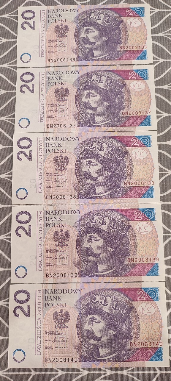 Banknoty kolekcjonerskie PLN | Ruda Śląska | Licytacja na Allegro Lokalnie