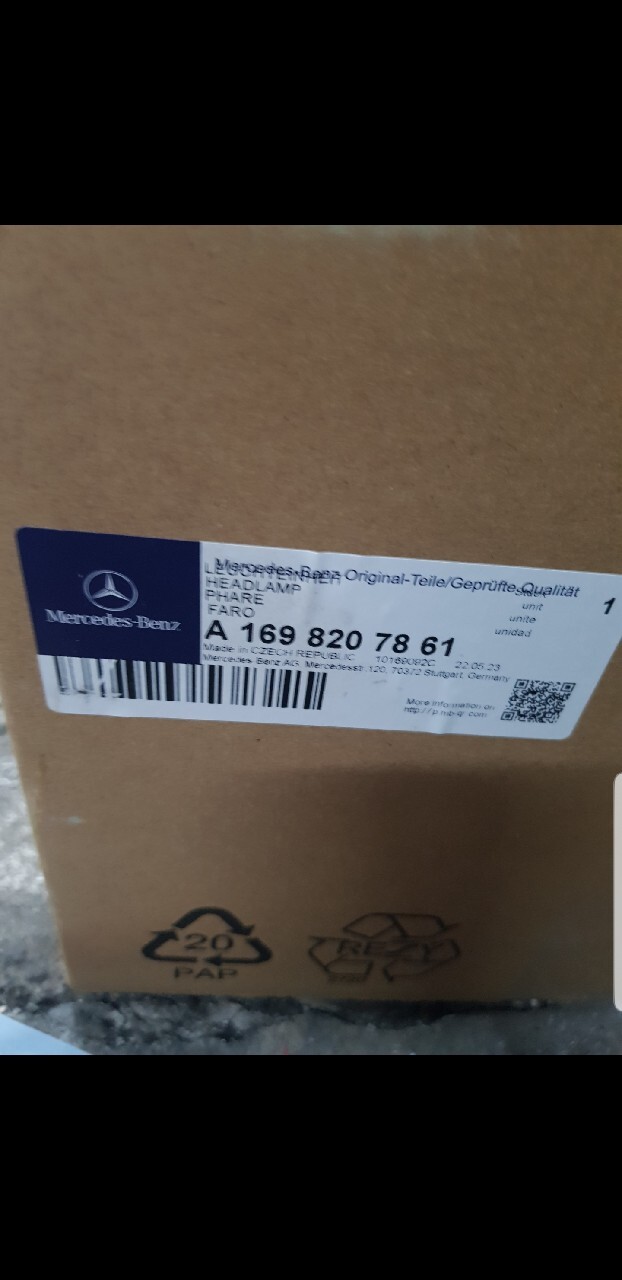 Lampa prawa mercedes b klasa w245 ori A1698207861 | Wrocław | Kup teraz ...