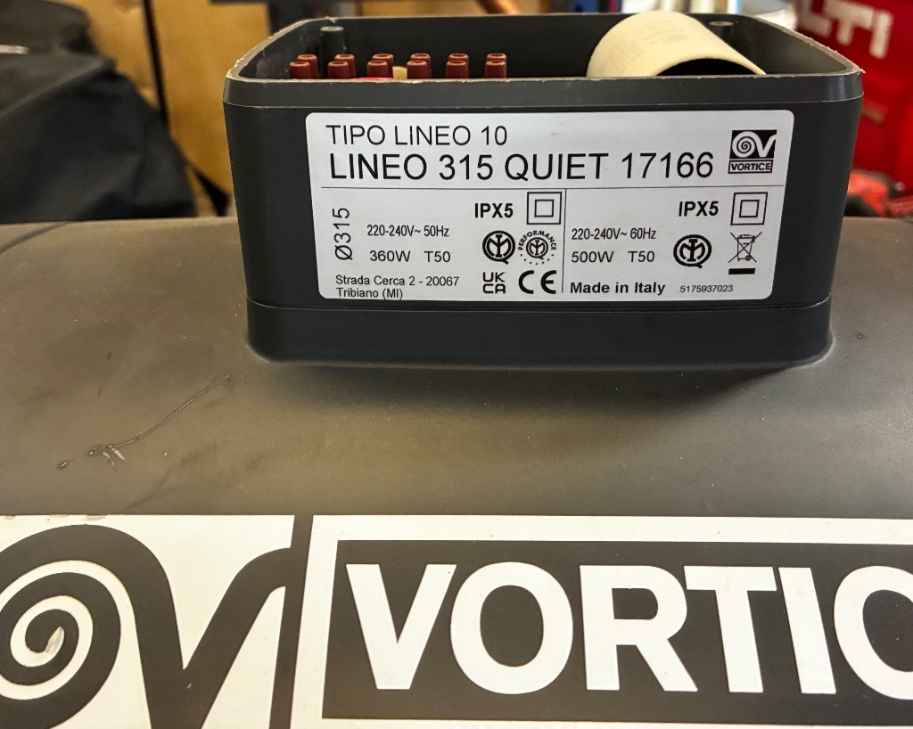 Wentylator akustyczny kanałowy Vortice Lineo 315 Quiet 17166 | Kraków ...