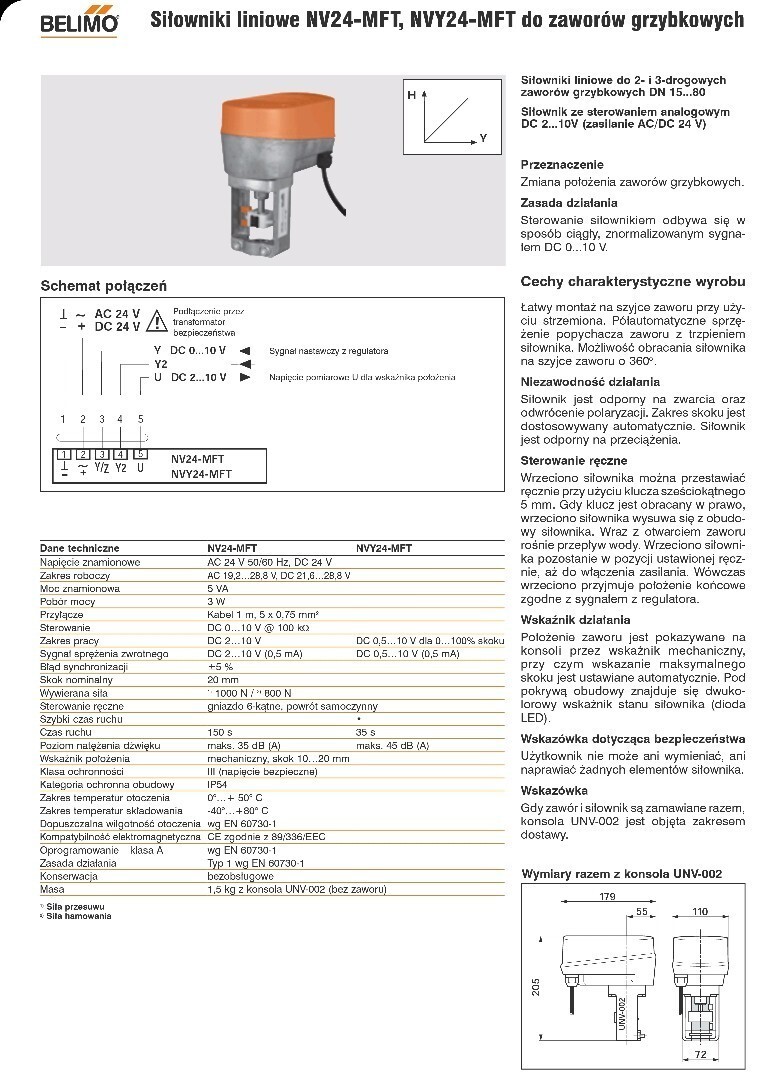 Belimo siłownik NV24-MFT 24V 1000N | Rotmanka | Kup teraz na Allegro ...