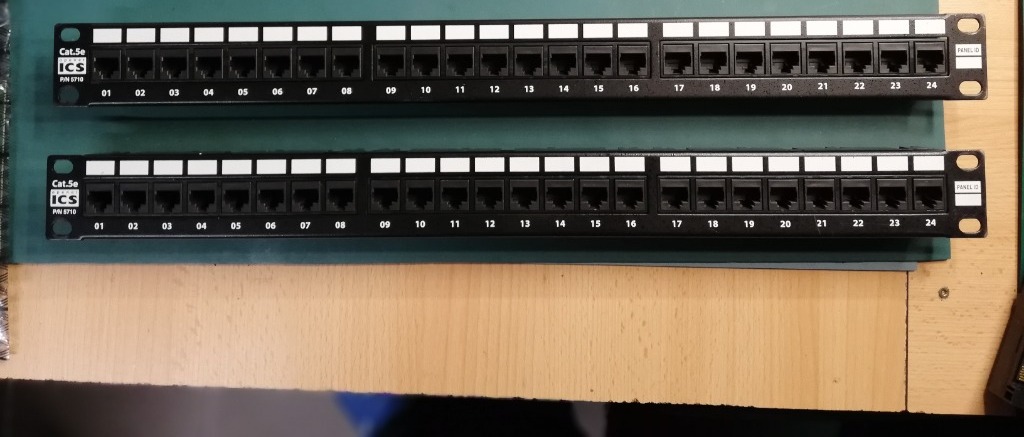 PatchPanel 24 porty UTP Cat 5e RACK 19 1U RJ45 | Sanok | Kup teraz na ...