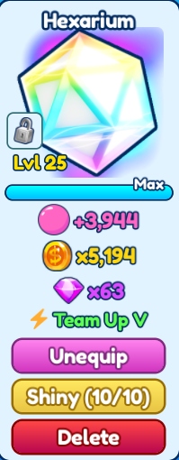 Max LvL Hexarium Team up 5 | Bubble Gum Simulator Infinite | Brzostek ...