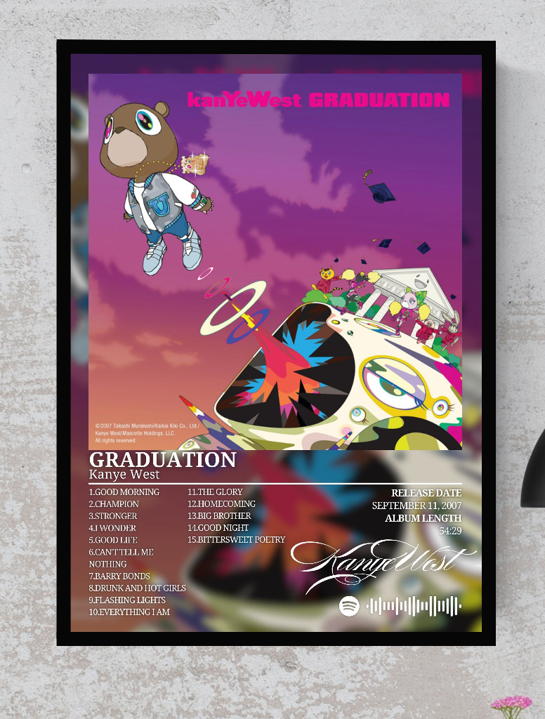 Kanye West Ye Graduation plakat album a3 w ramce obraz poster | Kielce ...