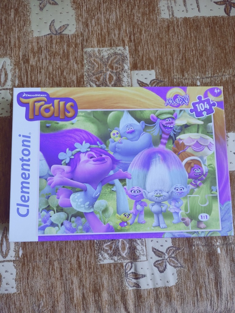 CLEMENTONI PUZZLE TROLLS 104 EL MAXI | Dys | Licytacja na Allegro Lokalnie