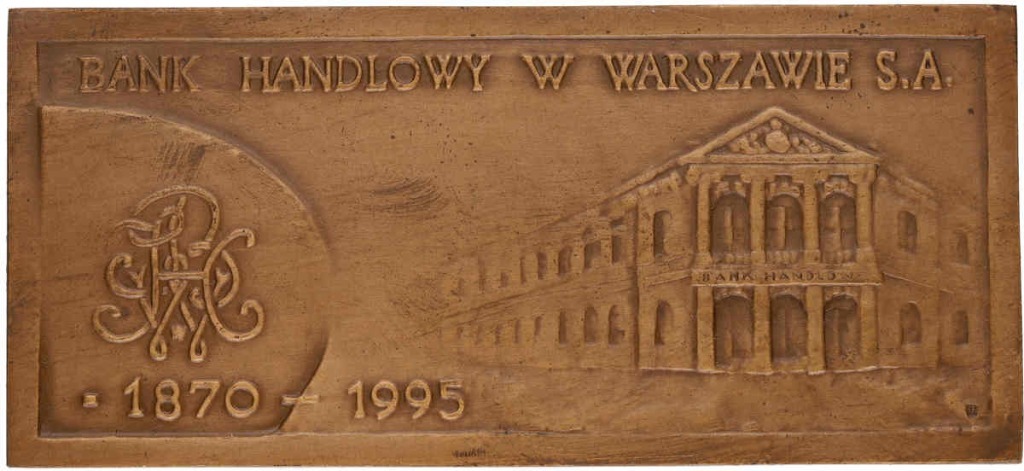 Plakieta medal Bank Handlowy w Warszawie | Bydgoszcz | Kup teraz na ...