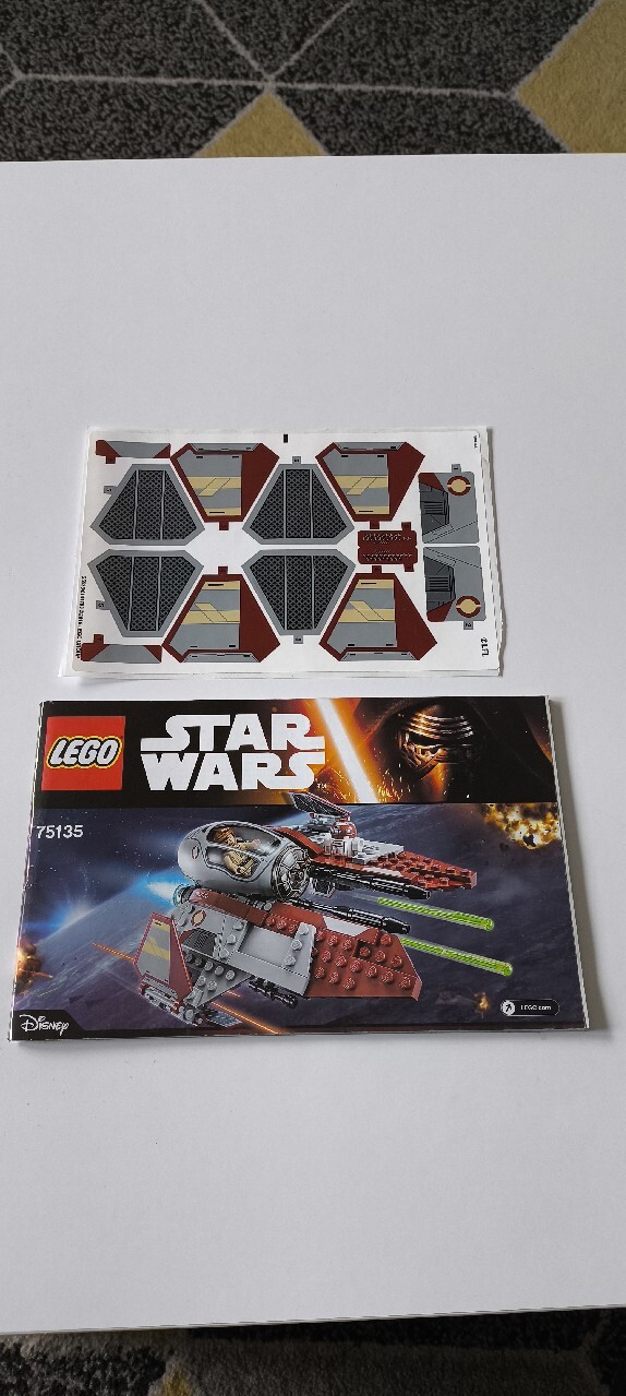 Lego Star Wars 75135 Instrukcja + Naklejki | Łódź | Kup teraz na ...