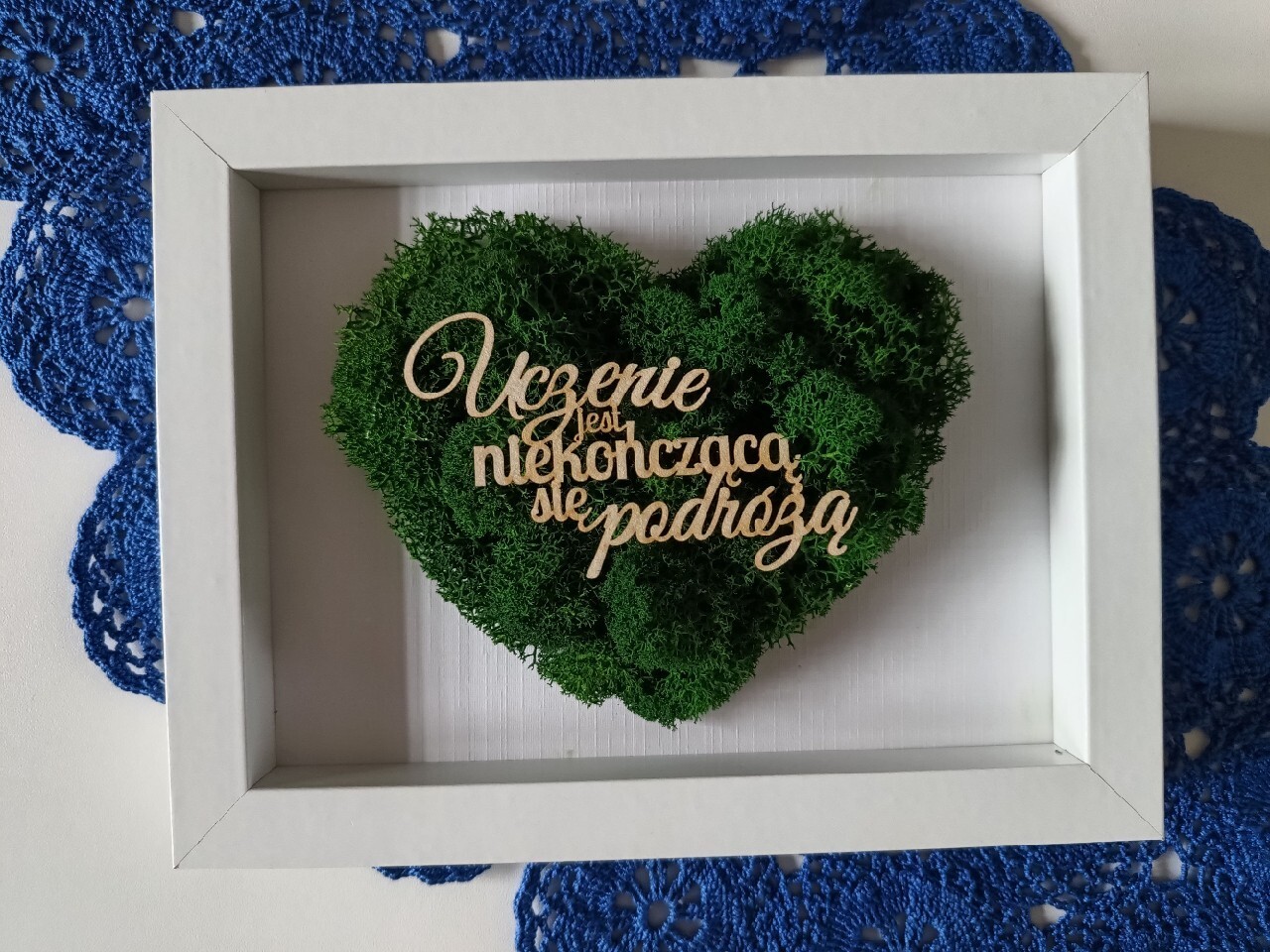 Ramka /obraz z mchem chrobotkiem Dzień Nauczyciela | Rybnik | Kup teraz na Allegro Lokalnie