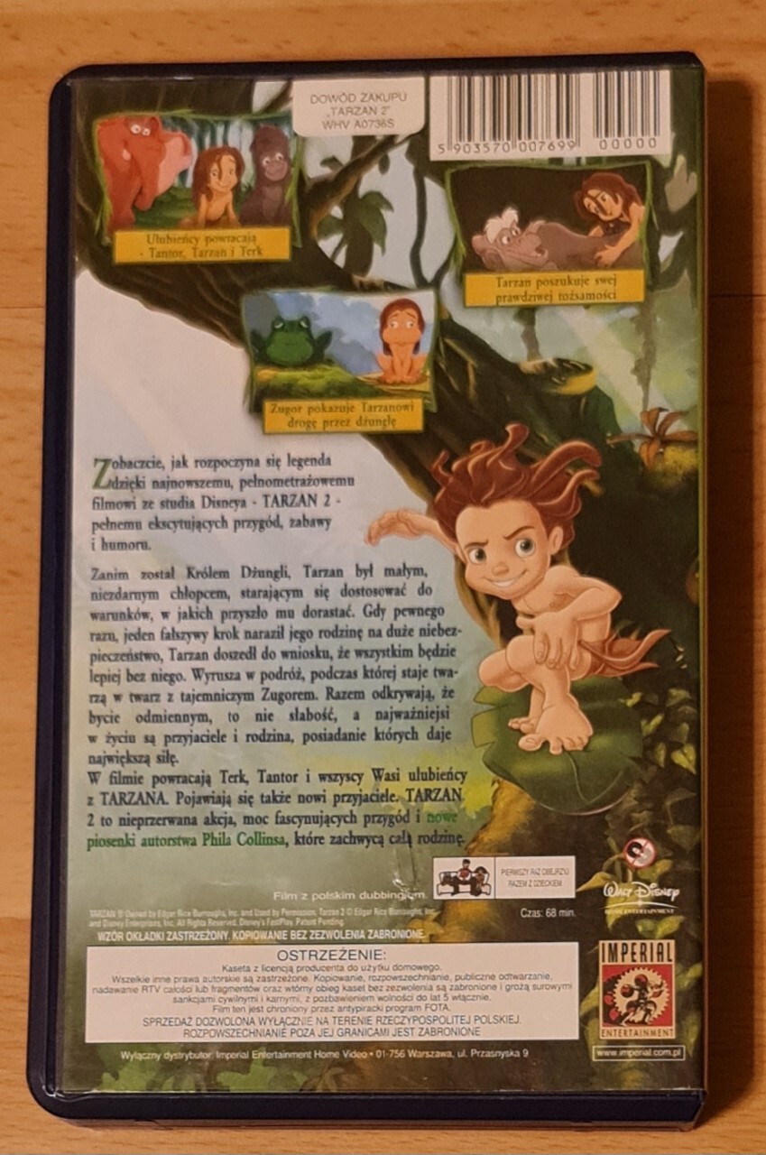 Tarzan 2 VHS | Zgierz | Kup teraz na Allegro Lokalnie