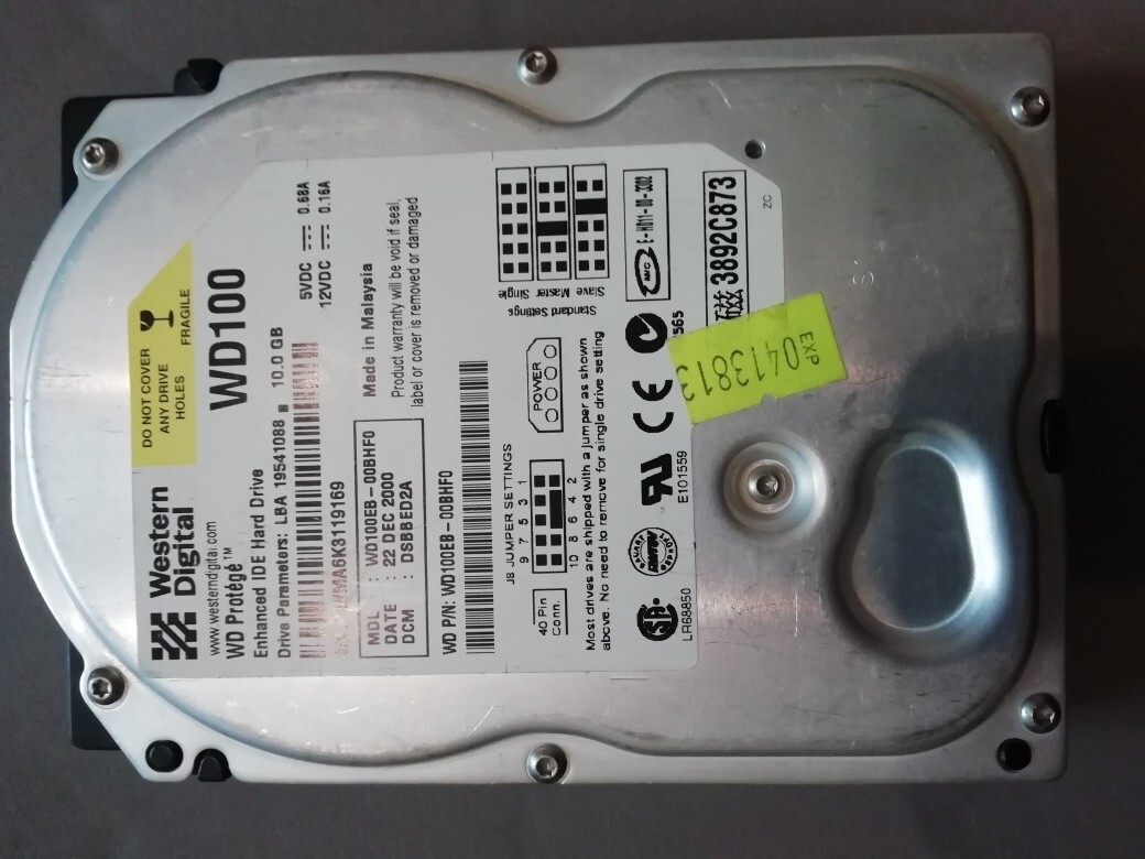 WESTERN DIGITAL CAVIAR WD100 10GB IDE HARD DRIVE | Legionowo | Kup ...