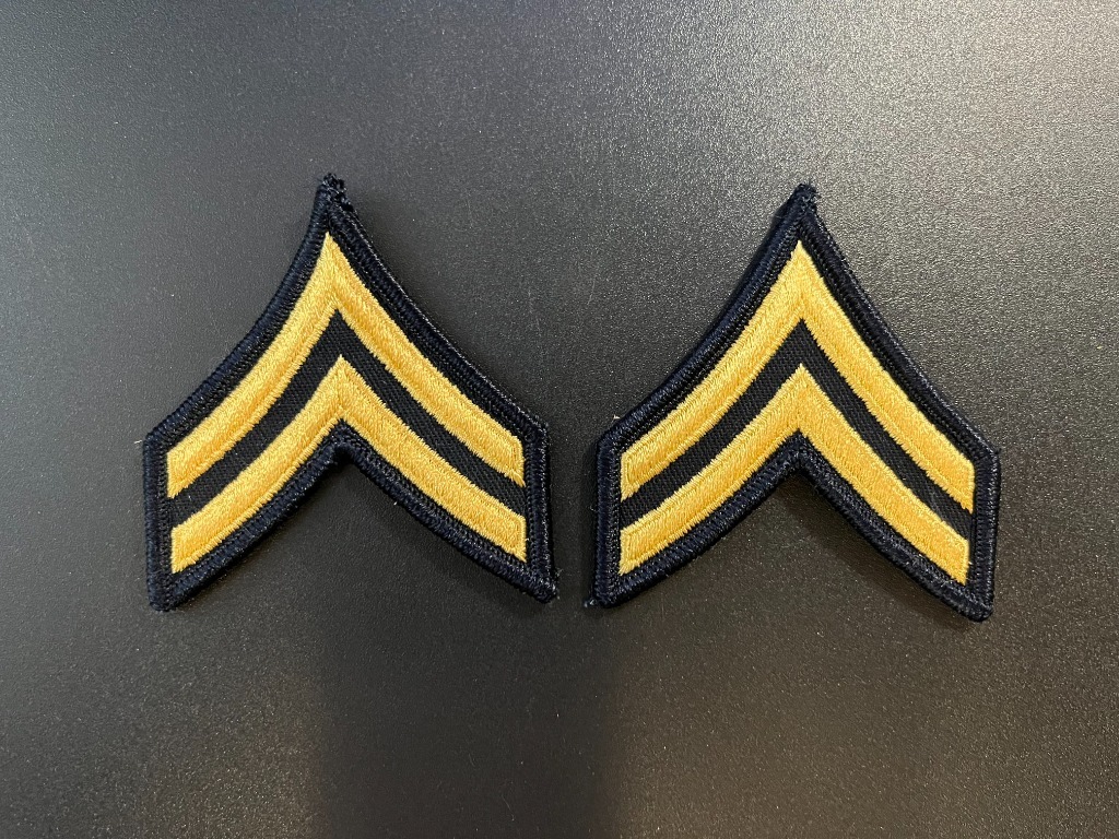 Naszywka US Army Corporal E4 Blue Gold CPL para | Poznań | Kup teraz na ...