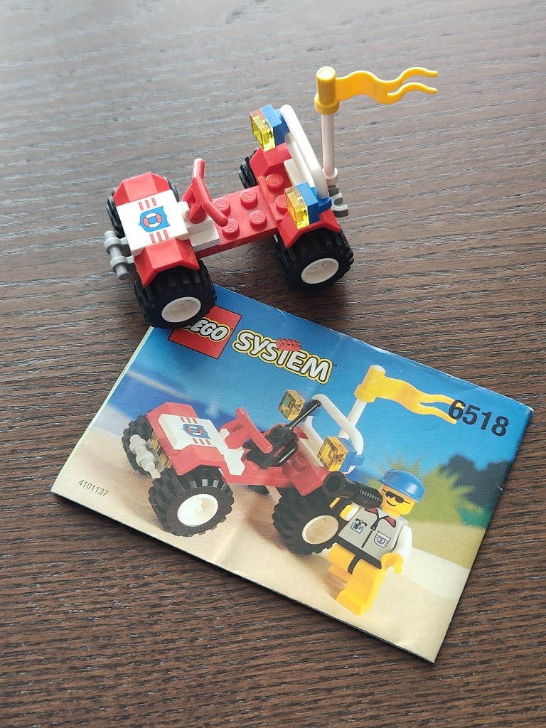Lego System 6518 Baja Buggy lata 90 mały pojazd Coast Guard | Warszawa ...
